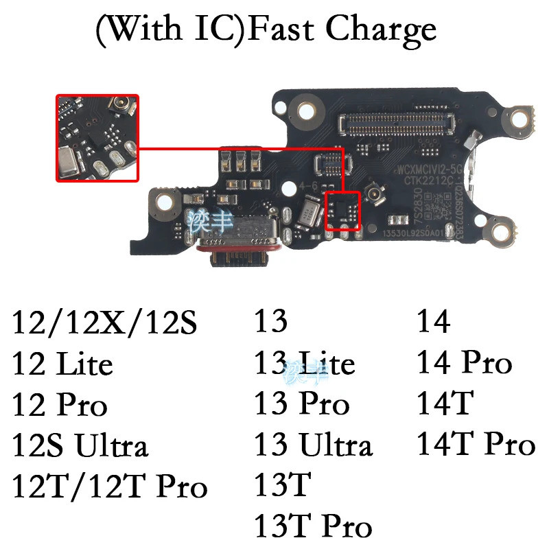 Charging Board for Xiaomi 12 12X 12S 12T 13 13T 14 14T Lite Pro Ultra ...