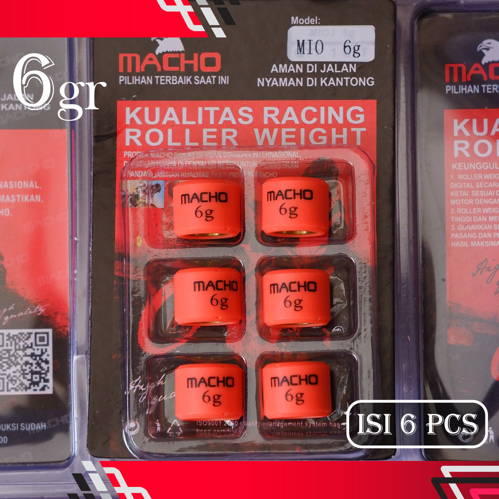 Roller Racing 6gram Yamaha Mio Smile/Soul GT/J/Sporty/X Ride/Fino/Nouvo | Shopee Malaysia