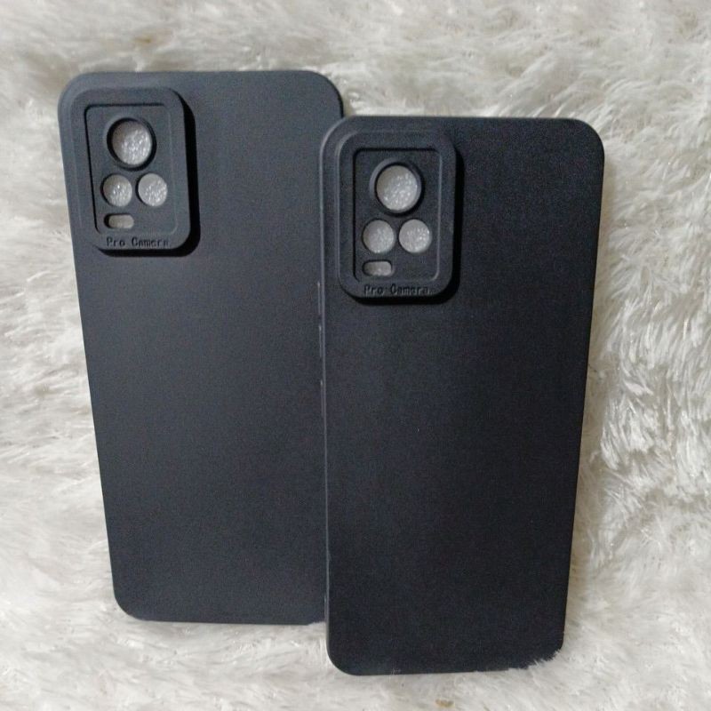 HITAM Soft Case Pro Camera Black Black Vivo V20 4G/V21 4G Liquid ...