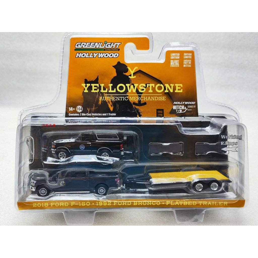 Yellowstone Park 2018 Ford F-150 & 1992 Ford Lima & Flatbed Trailer ...