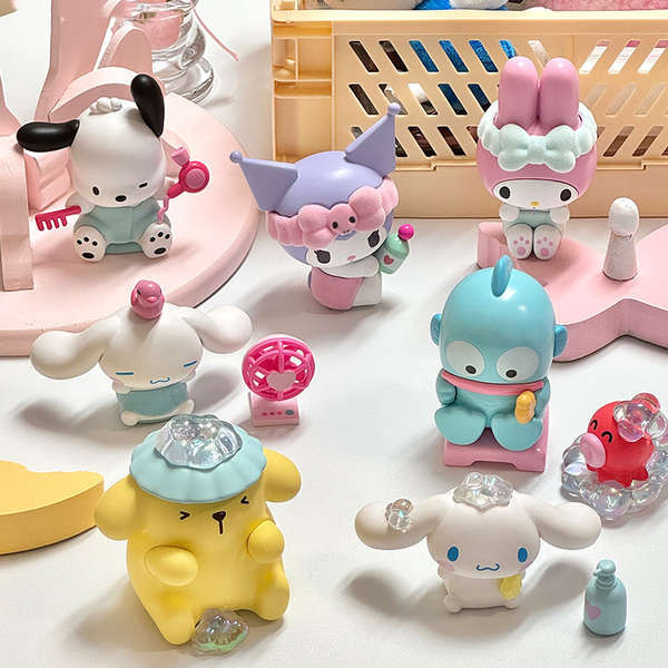 Genuine Famous Product Sanrio Bath Time Series Mystery Box Figure ...