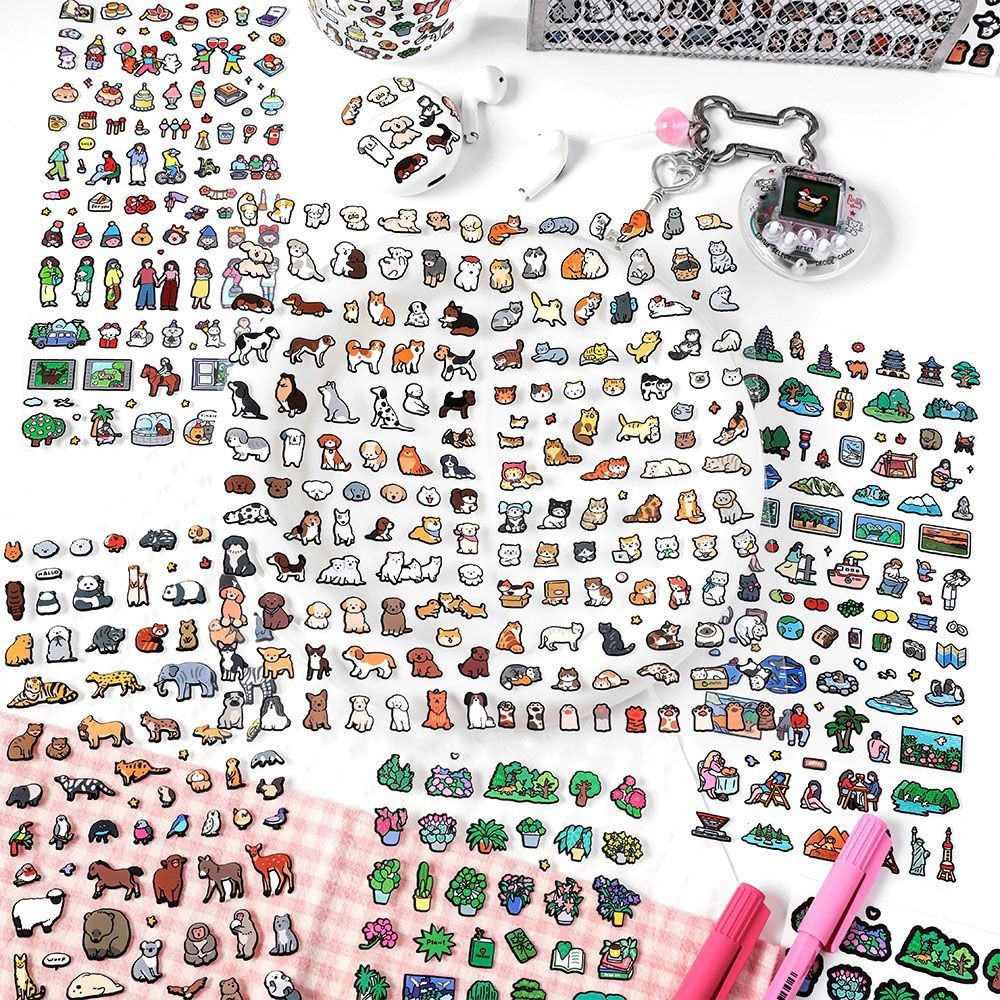 Cdaily|Fantasy Diary Second Bullet Stickers Cute Little Nose Kagyu ...