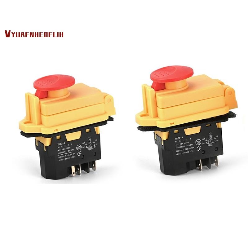 YH02-A Electromagnetic Switch 250V 16A Start Push Button for Machine ...