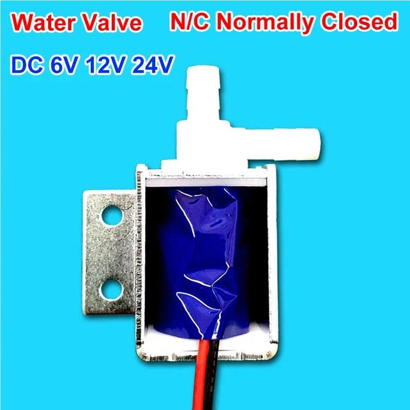 DC 6V 12V 24V Micro Mini Electric Solenoid Valve Normally Closed Water ...