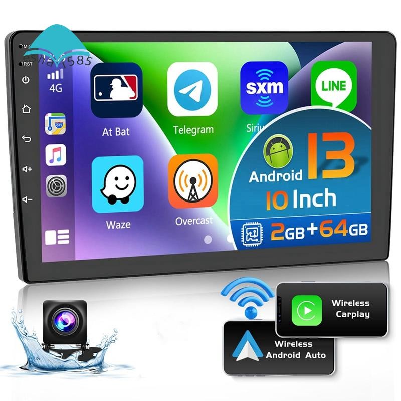 Android 13 Car Stereo Wireless Carplay Android Auto, 2 Din 10 Inch ...