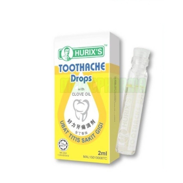 Hurix's Toothache Drops With Clove Oil 2ml | Shopee Malaysia