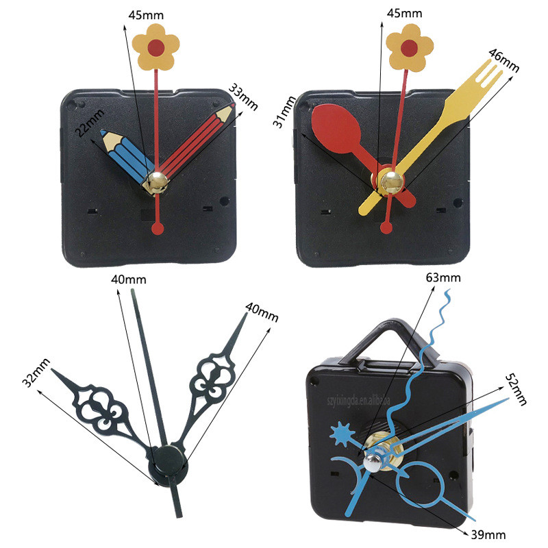 Clock Scanning Accessories Creative Quartz Clock Movement Fashion ...