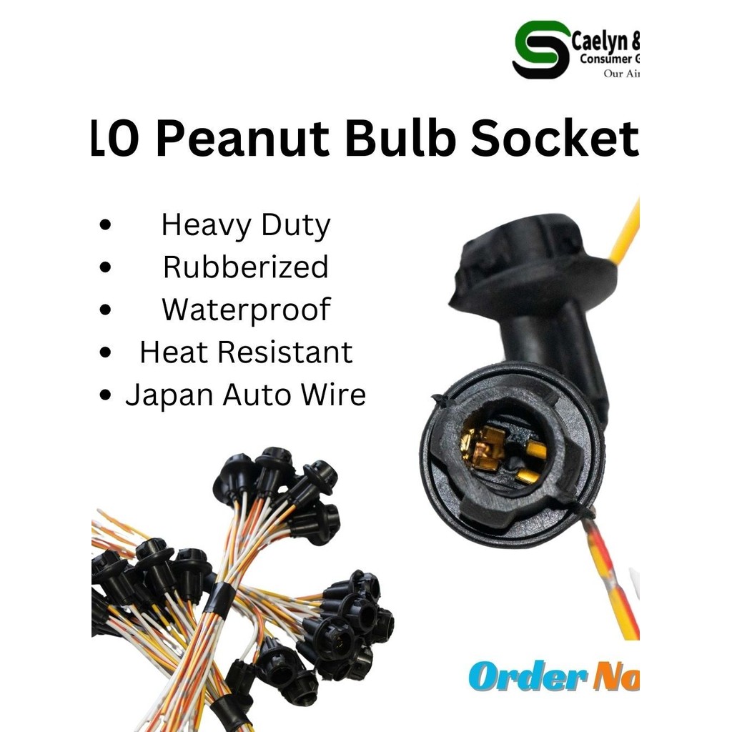 Peanut Bulb Socket - Crystal Bulb Socket Rubber Wire Pure Copper ...