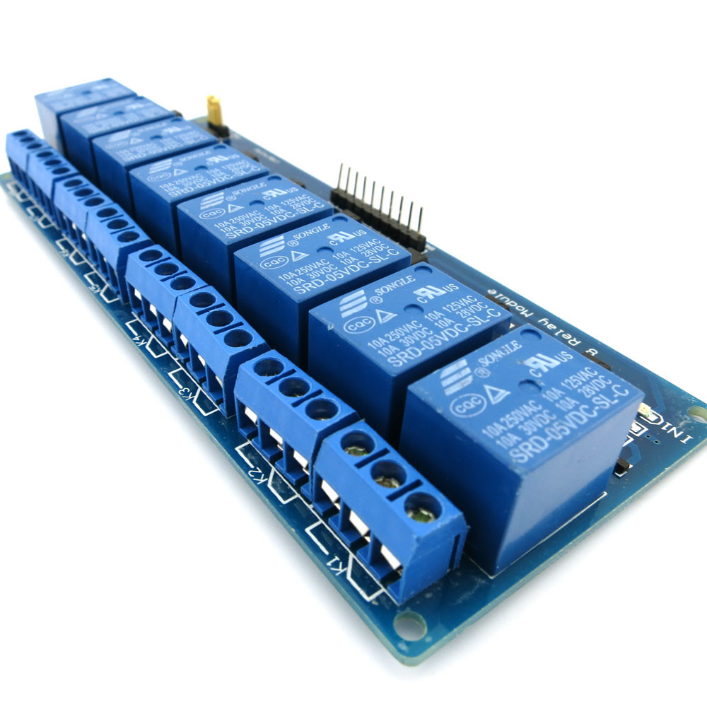 8-channel Relay Module DIY Electronic Production Low-Level Relay 5V Microcontroller Relay ...
