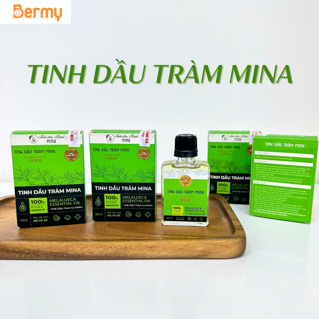 [New Model] MINA Gold Melaleuca Essential Oil blue box 30ml for babies ...