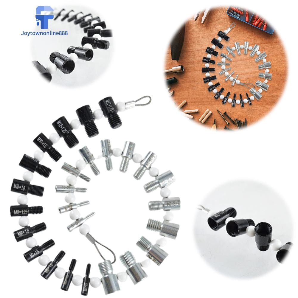 Universal Inch & Metric Thread Tester Lightweight 44 Male/Female Gauges ...