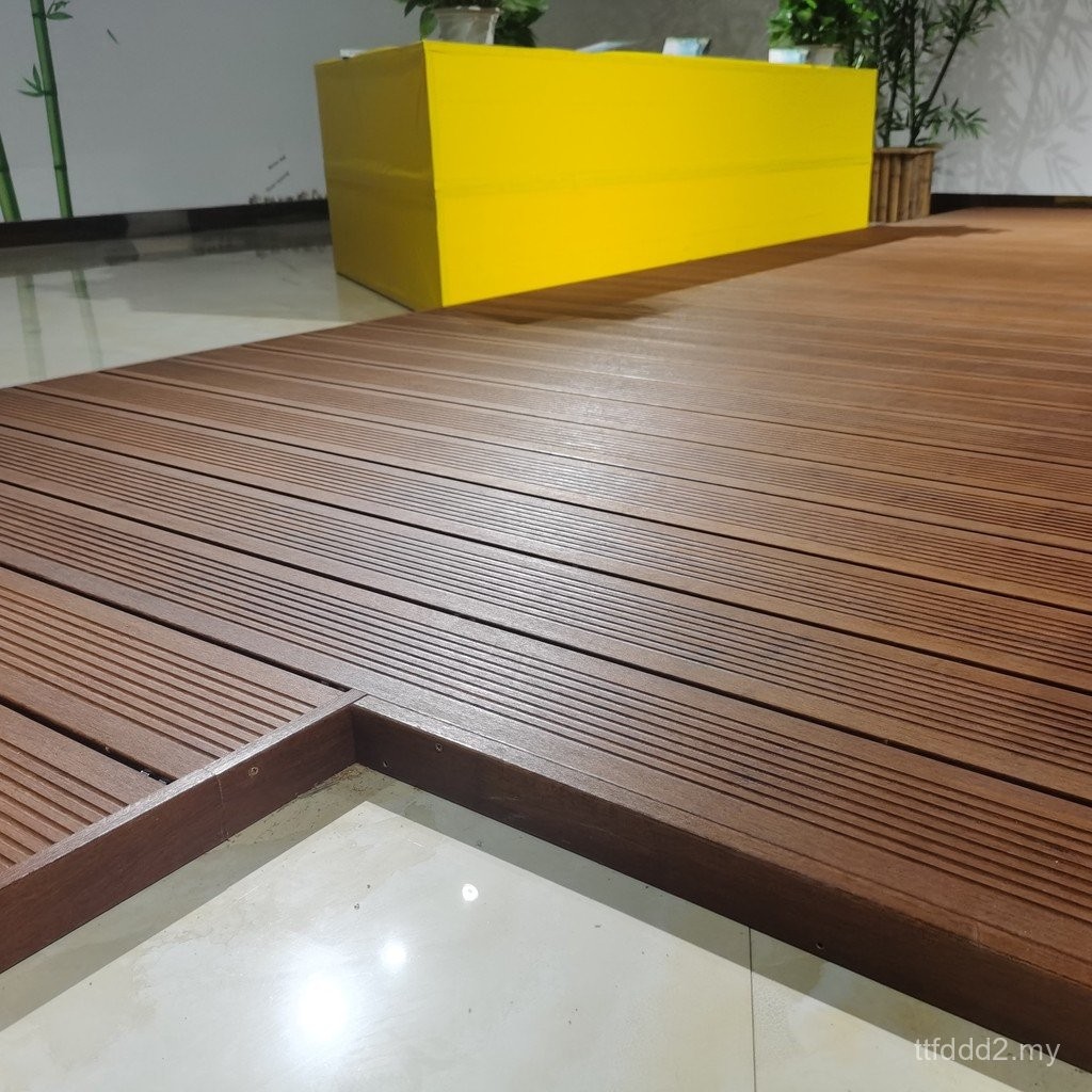 Spot kayu buluh berat luaran lantai nanas grid luar rumah taman papan ...