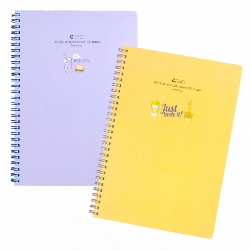 XO [ Notebook ]Double spring notebook 80/120/200 pages with checkered ...