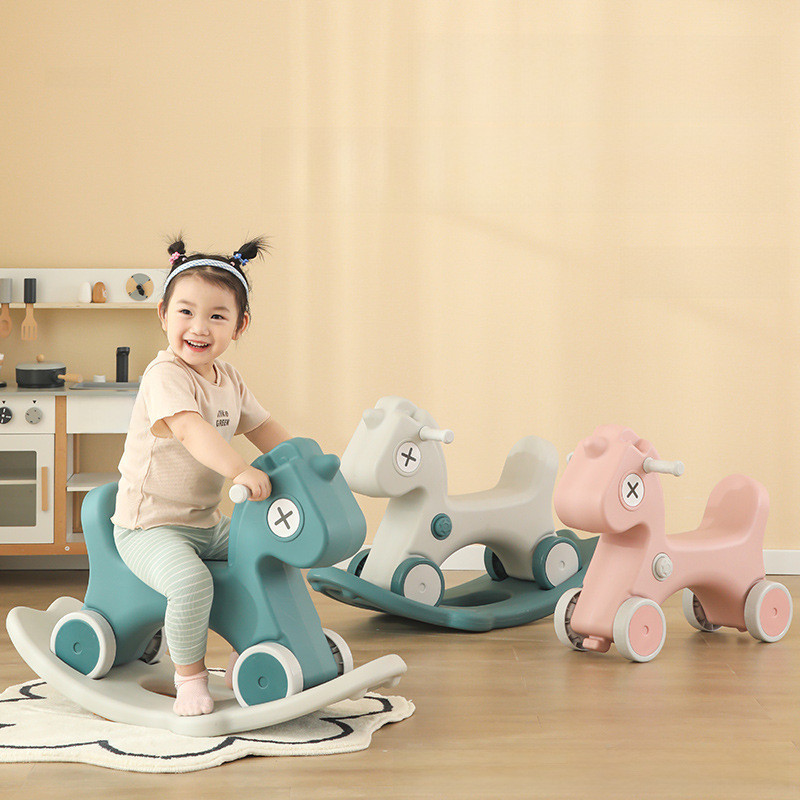 JOY Rocking Horse Rider 2 in 1 Kids Premium Push Car Scooter Indoor ...