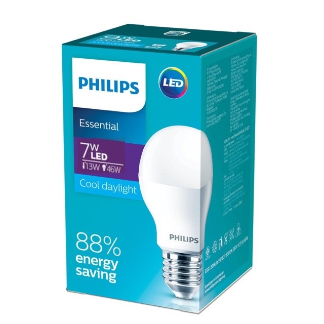 Philips ESSENTIAL LED BULB BULB PHILIPS 7W ESSENTIAL LED Light | Shopee ...