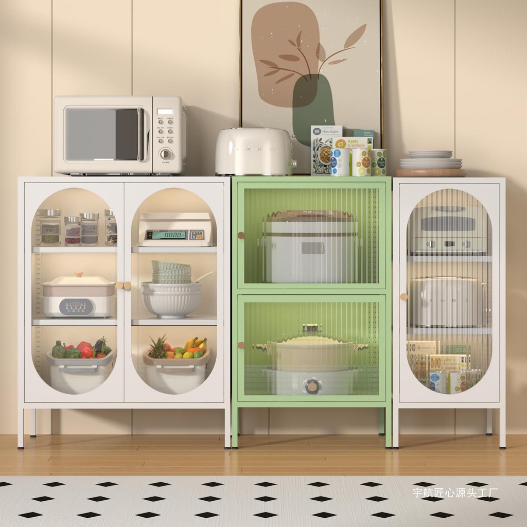 Kabinet bufet besi tempa, kabinet penyimpanan pinggan mangkuk dapur ...