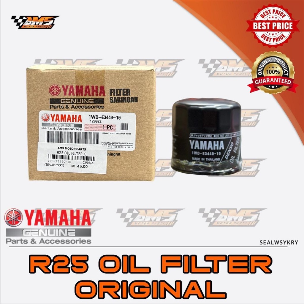 R25 YAMAHA OIL FILTER ORIGINAL | Shopee Malaysia