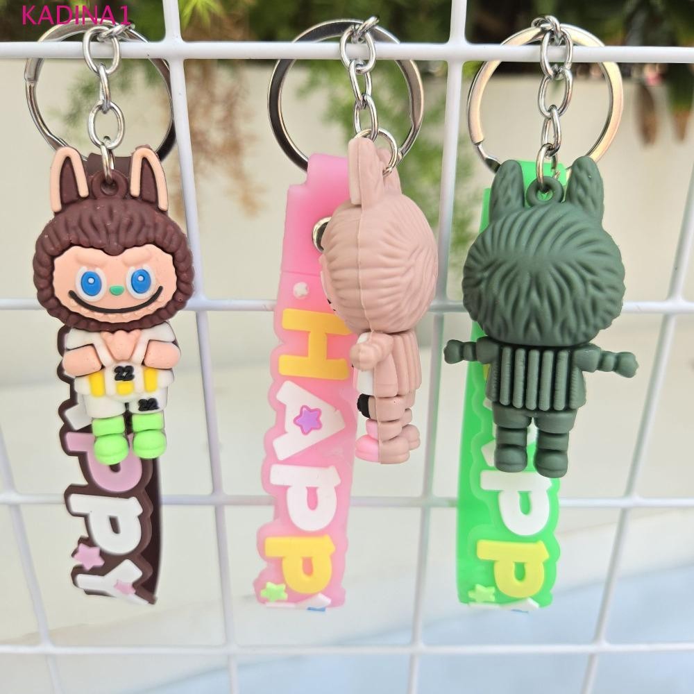 KADINA Labubu Doll Keychain, Anti-lost Backpack Charms Labubu PVC ...