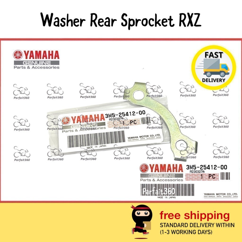 3M5-25412 RXZ CATALYZER MILI Washer Bracket Plate Rear Sprocket / Wasir ...