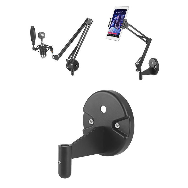 Wall Mount Boom Arm - Wall Mount Microphone Holder for Stand, Vertical ...