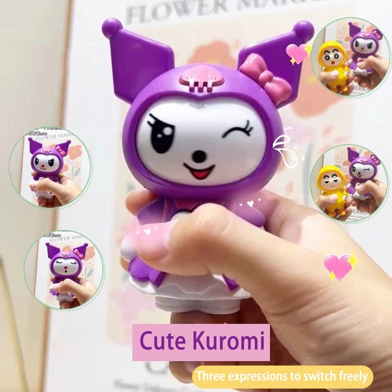 Crayon Shin-chan Face Changing Doll Kuromi Dragon Expression ...