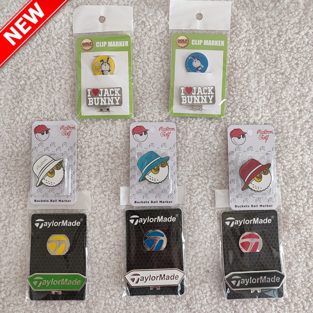 New Golf Mark with Magnetic Metal Cap Clip Cartoon Ball Cap Clip Green ...