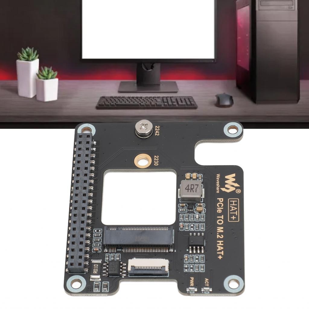 Maib Converter Board Support NVMe Protocol SSD Adapter PCle To M.2 HAT+ Onboard Power Monitoring ...
