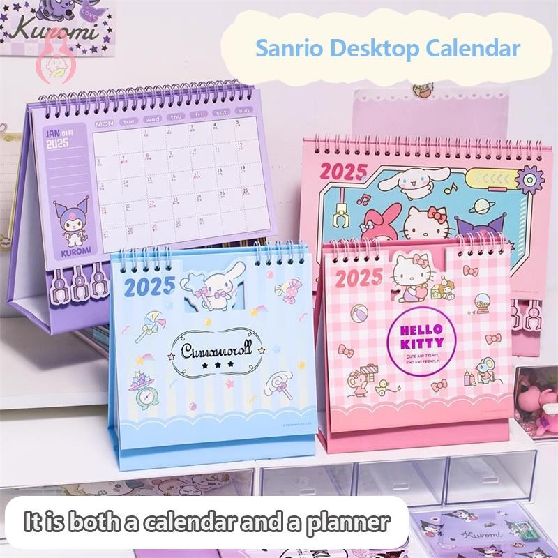 [MMBB] 2025 Table Calendars Cartoon Cute Sanrio Monthly Calendar Sweet ...