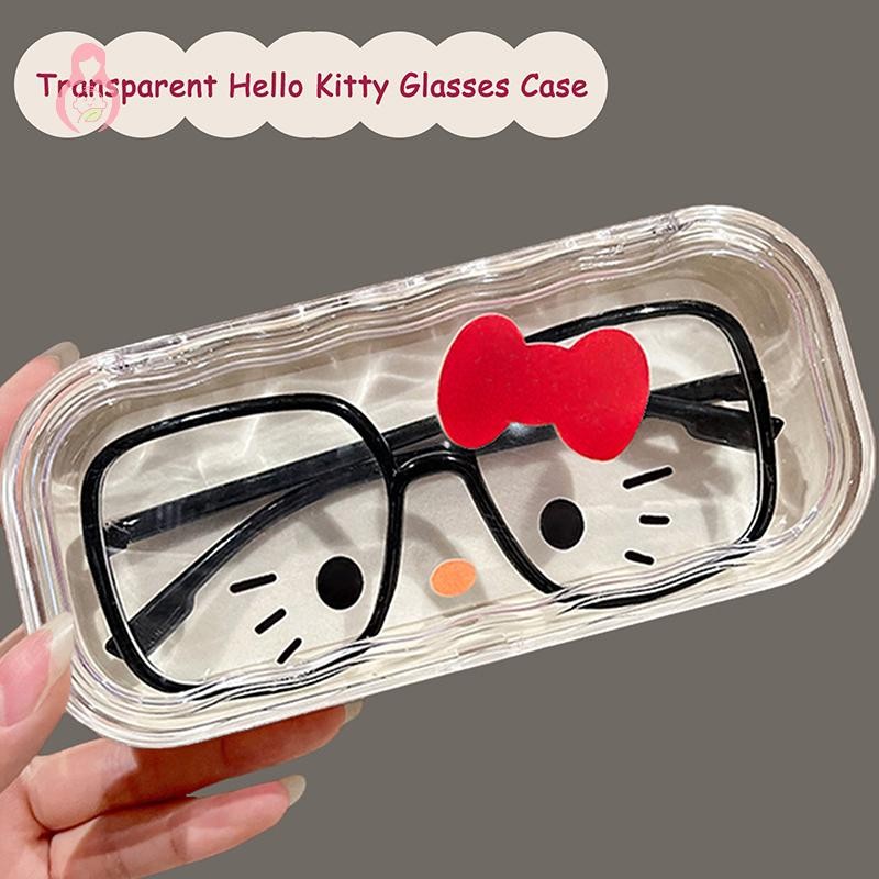 [MMBB] Kawaii Hello Kitty Transparent Glasses Case Sanrio Pochacco ...