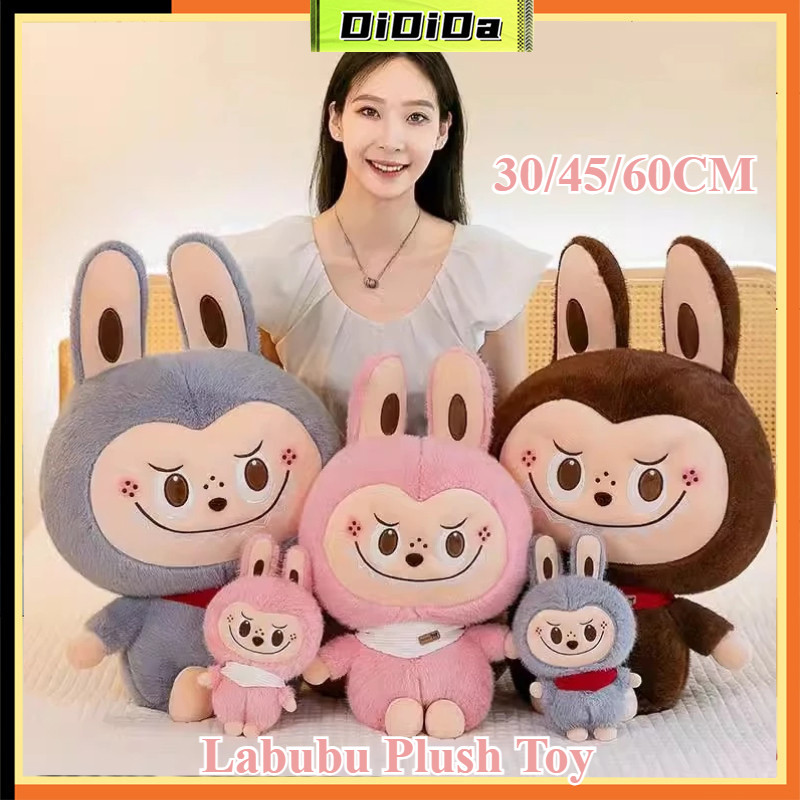 Labubu Doll Big Cute Labubu Plushine Soft Patung Labubu Cartoon Labubu ...