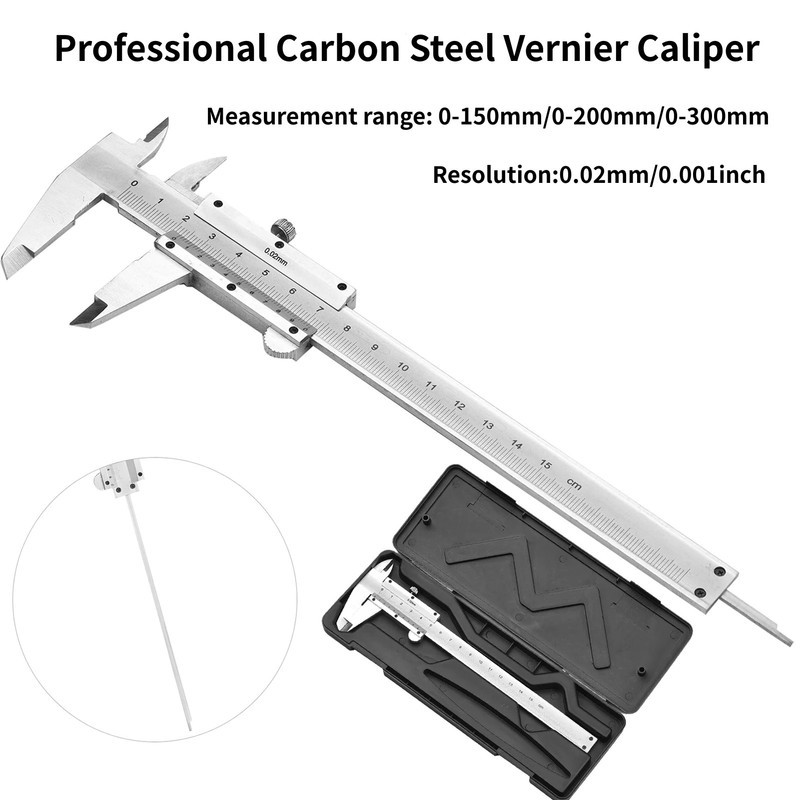 1PC High Quality Professional Carbon Steel Vernier Caliper With ...