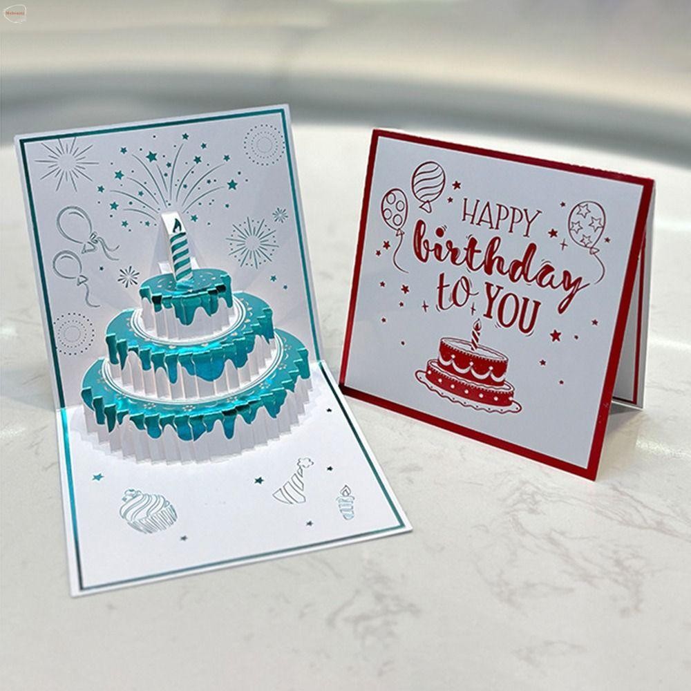 MXBEAUTY 3D Popup Greeting Card, Led Musical and Light Happy Birthday ...