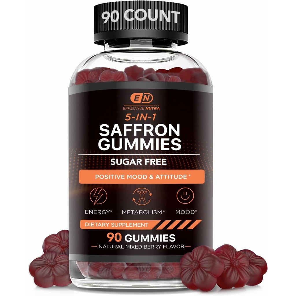 Effective NUTRA Saffron Gummy | Sugar-free Supplement Contains Vitamin ...