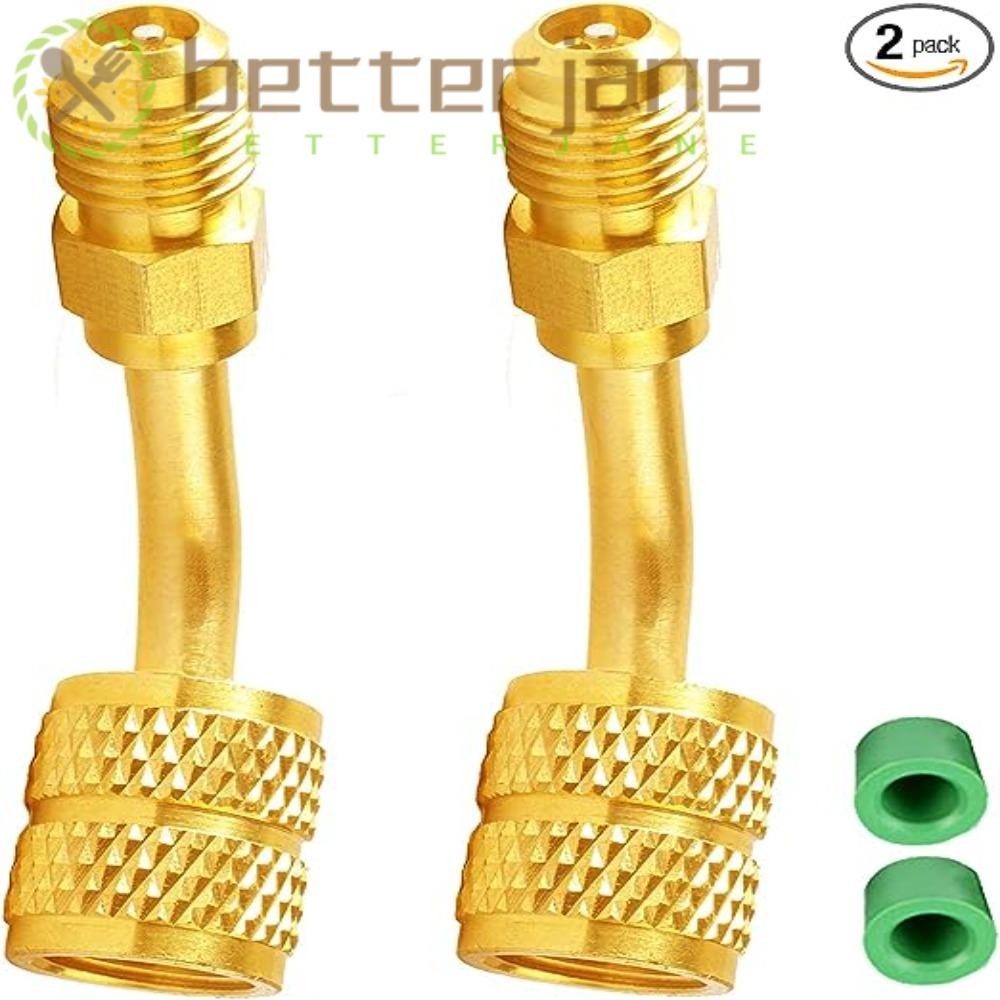 BETTER-JANE 2pcs Mini Split Adapter, SAE Female 1/4 inches R410A ...