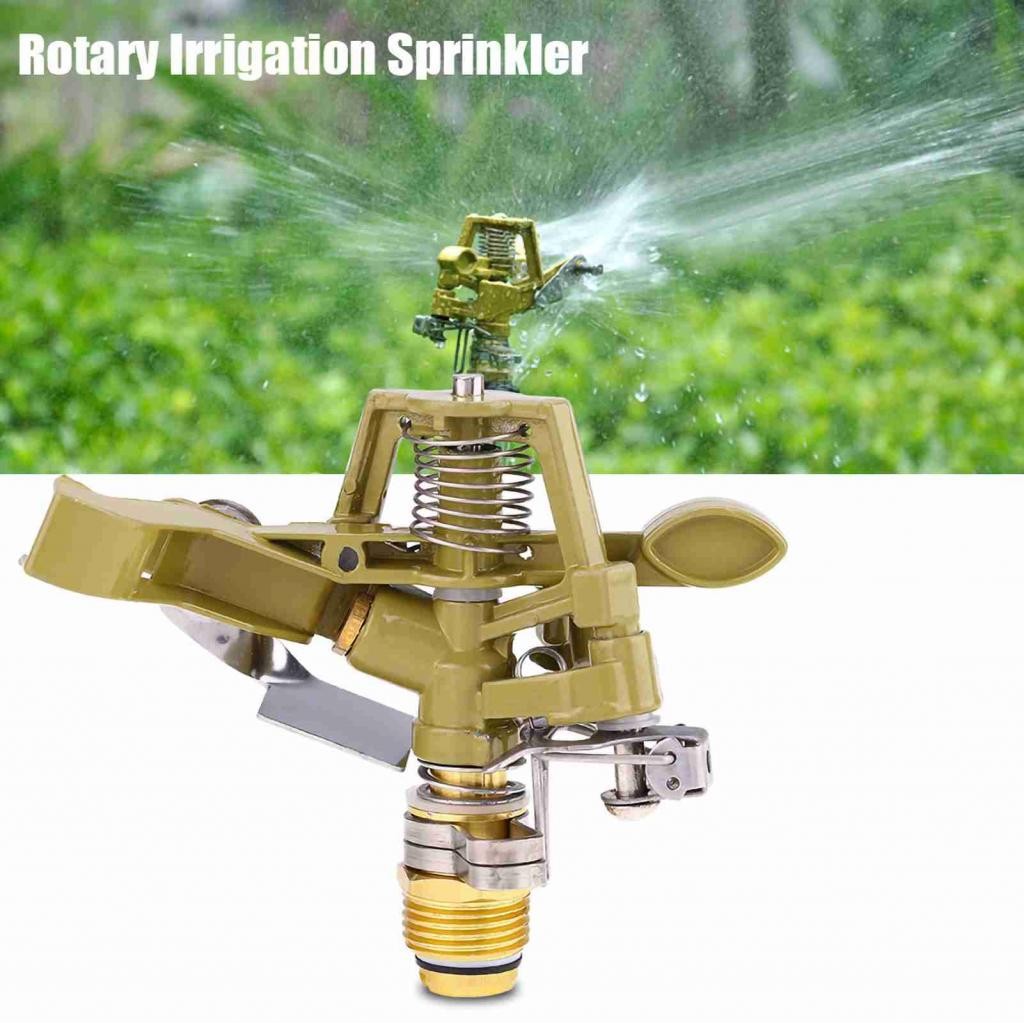 Ttiitt 1/2 Inch 360° Adjustable Rotary Zinc Alloy Water Irrigation ...