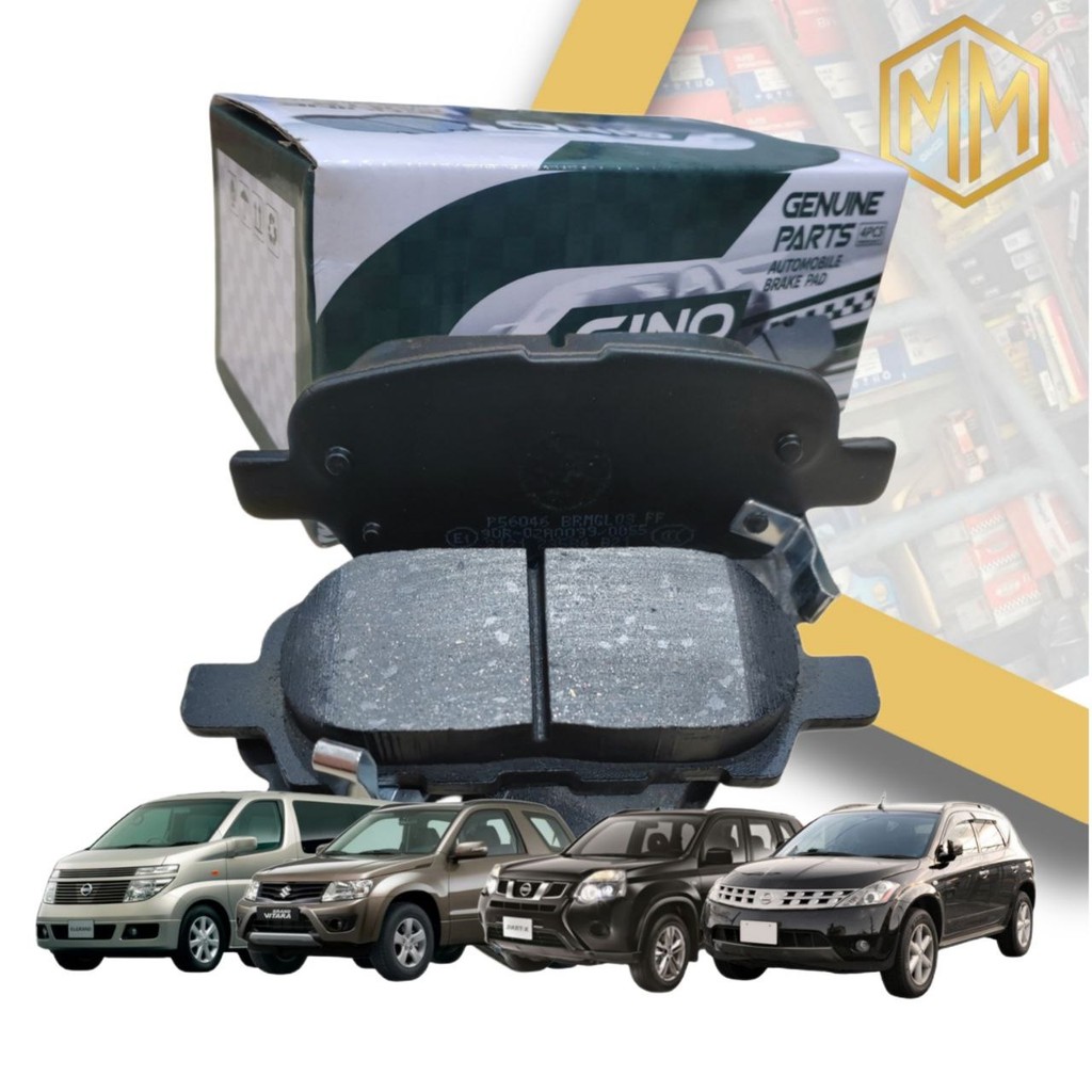 🚨 GINO 🚨 BRAKE PAD REAR FOR NISSAN MURANO Z50/ELGRAND E51/NISSAN X-TRAIL T31/NISSAN SUZUKI GRAND ...