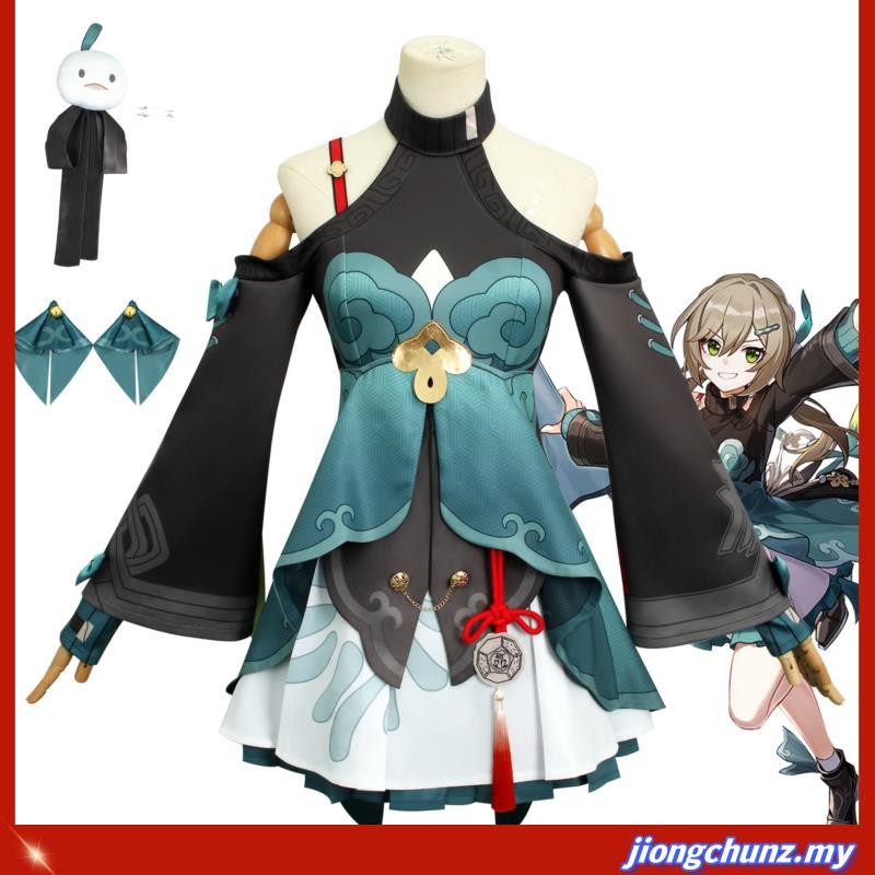 Game Honkai Star Rail Qingque Cosplay Costume Game Honkai Star Rail ...