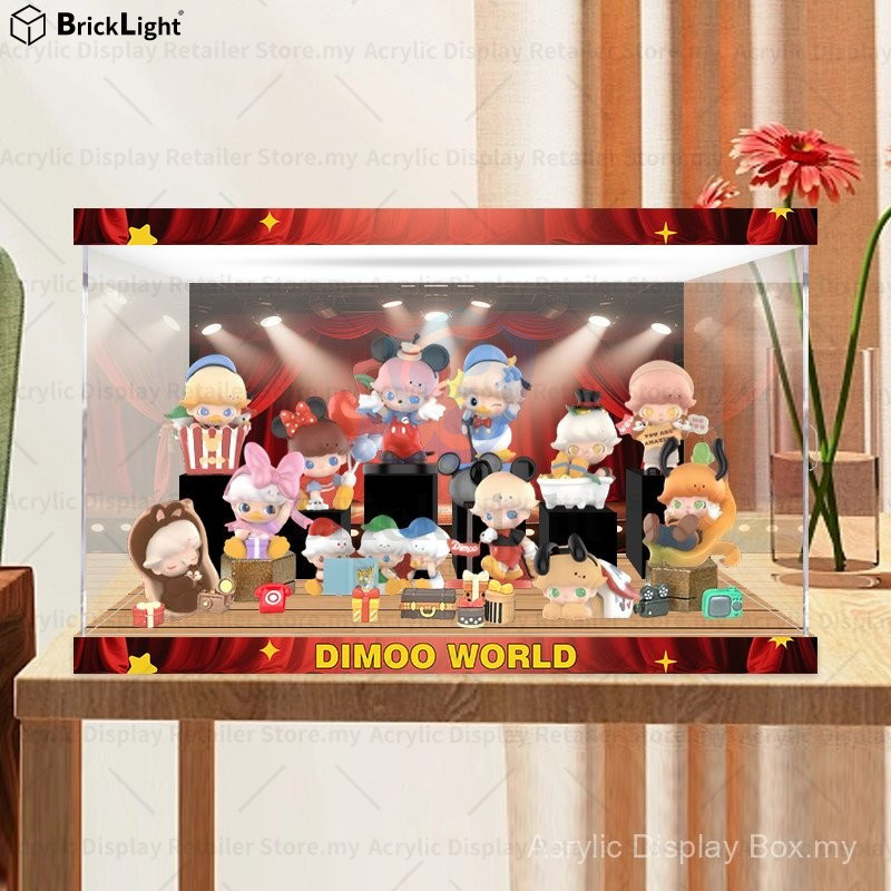 P POPMART dimoo Disney Co-Branded Anti-dust Box Figure Storage Box ...