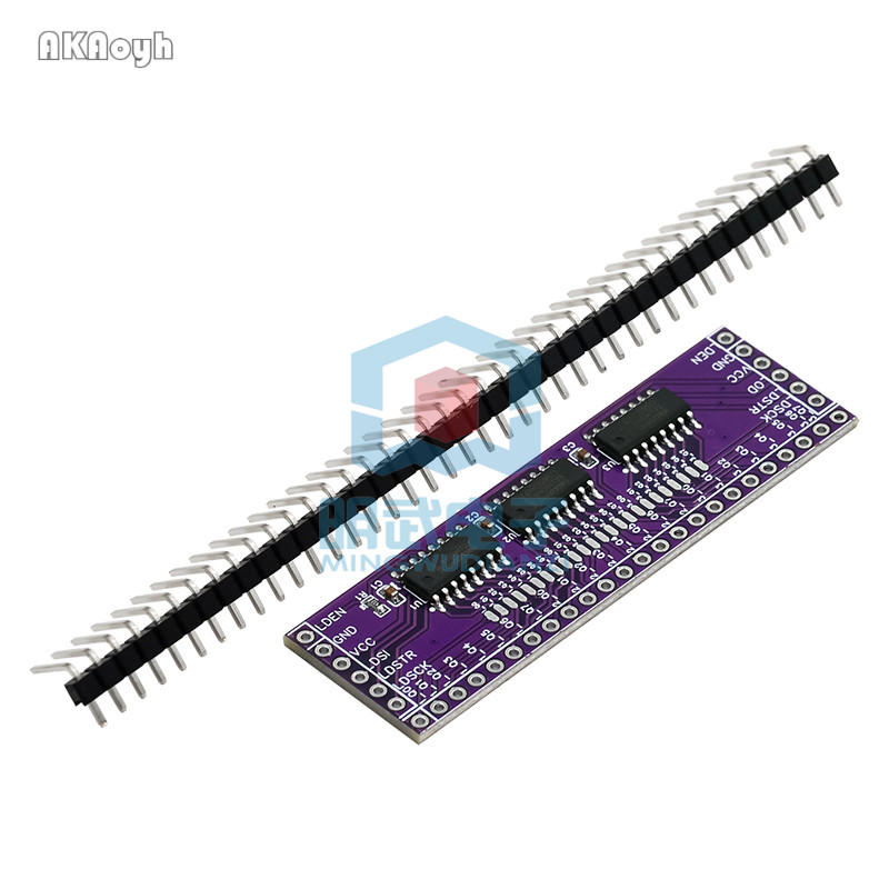 Microphone String Turn Parallel Pin IO Extension Module 74HC595 Output Port Extension 3 to 24pin ...