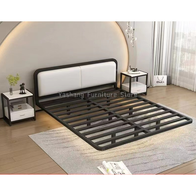 katil queen metal iron bed frame bed Board Katil Besi Queen Katil ...