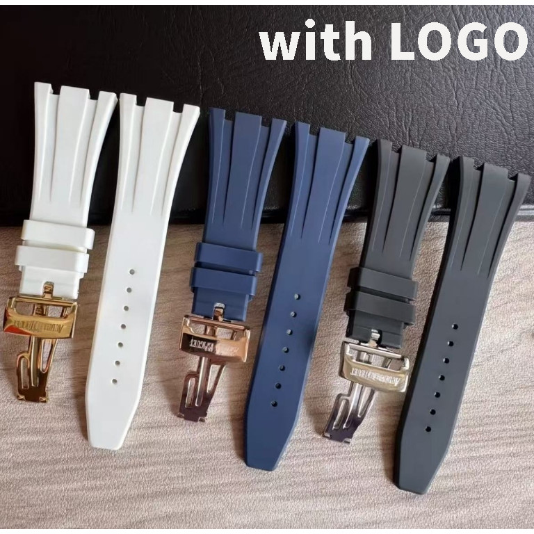 26-27mm Audemars Piguet Royal Oak Silicone Strap - Luxury Replacement Band for 15400/15703 | AP ...