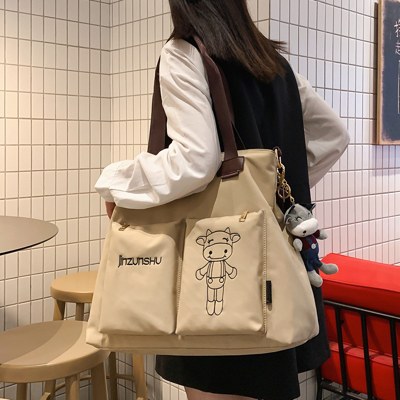 Beg Tote untuk Wanita 2024 Fesyen Trendi Baharu Selempang Bahu Tunggal ...