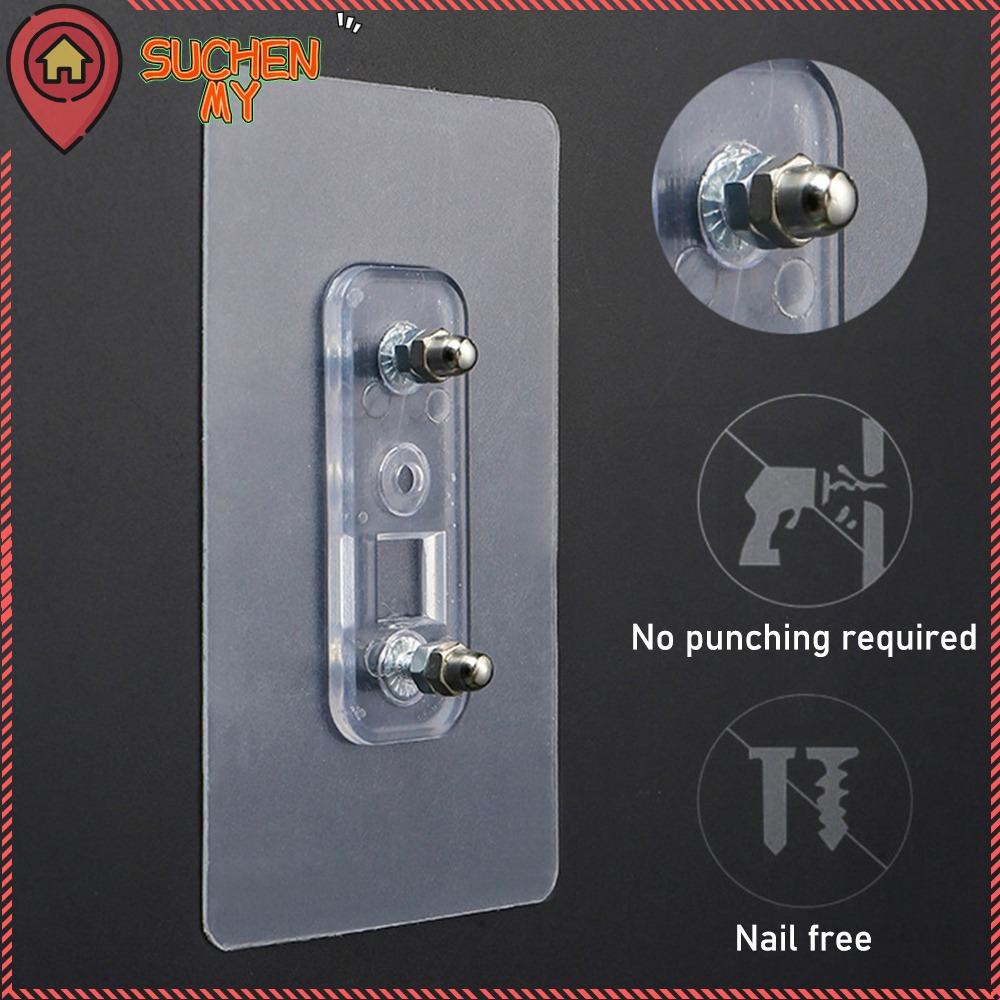 SUCHENMY Double Hole Screw Sticker, Variable Distance No Punching ...