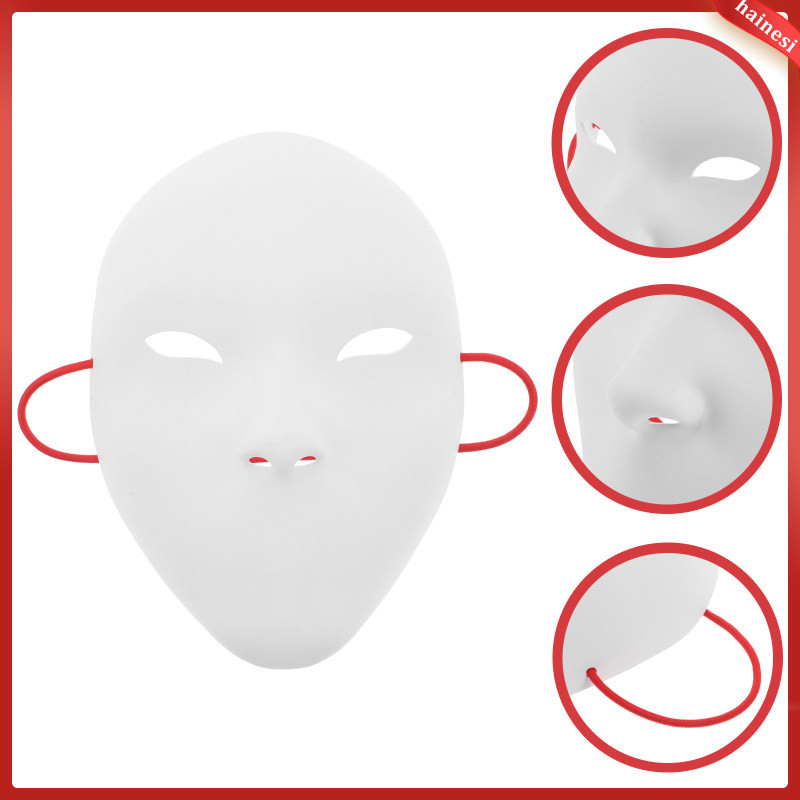 Costume Party Face Mask Blank Masquerade White Masks Cosplay ...