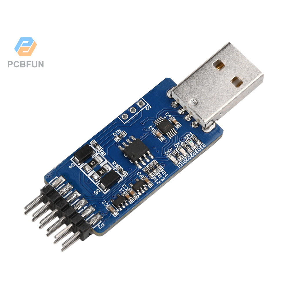Pcbfun USB to TTL to RS485 Communication Dual Voltage Conversion Module CH340E SP485 Chip Driver ...
