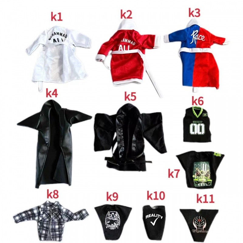 Wwe figure Clothes Accessories 6-7 Inch Movable Wrestler Clothes DIY ...