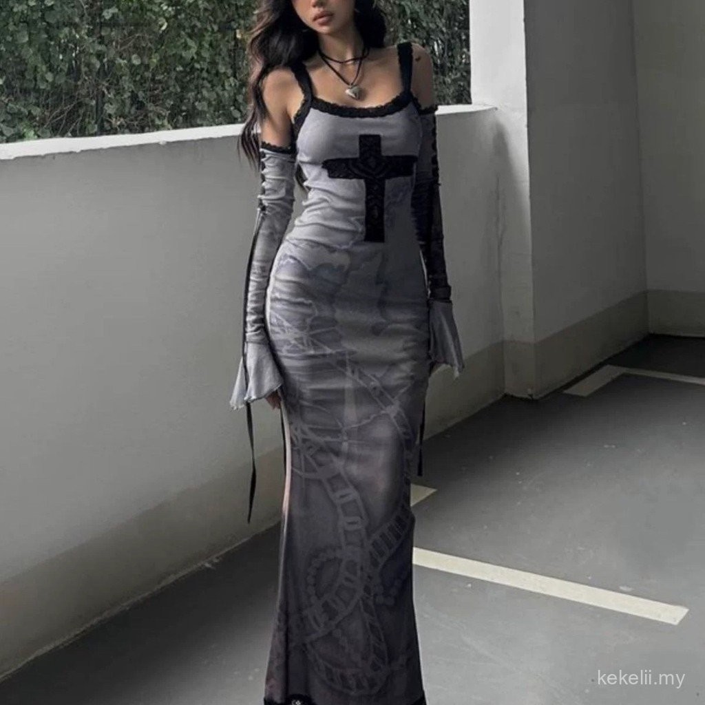 Large Size Gothic Lace Style Ten Thousand Kinds of Hot Girls Slim-fit ...