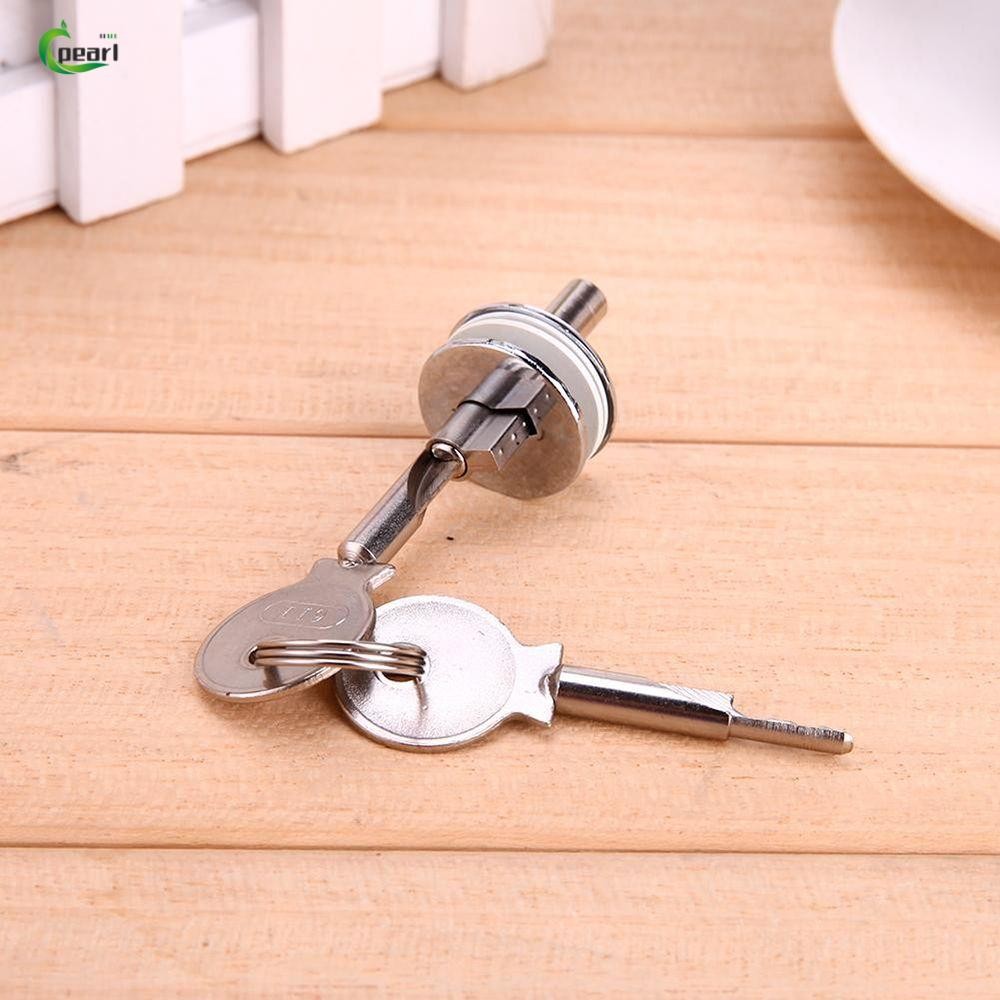 PEARL Glass Lock Security Copper Cylinder Locks Showcase Glass Display ...