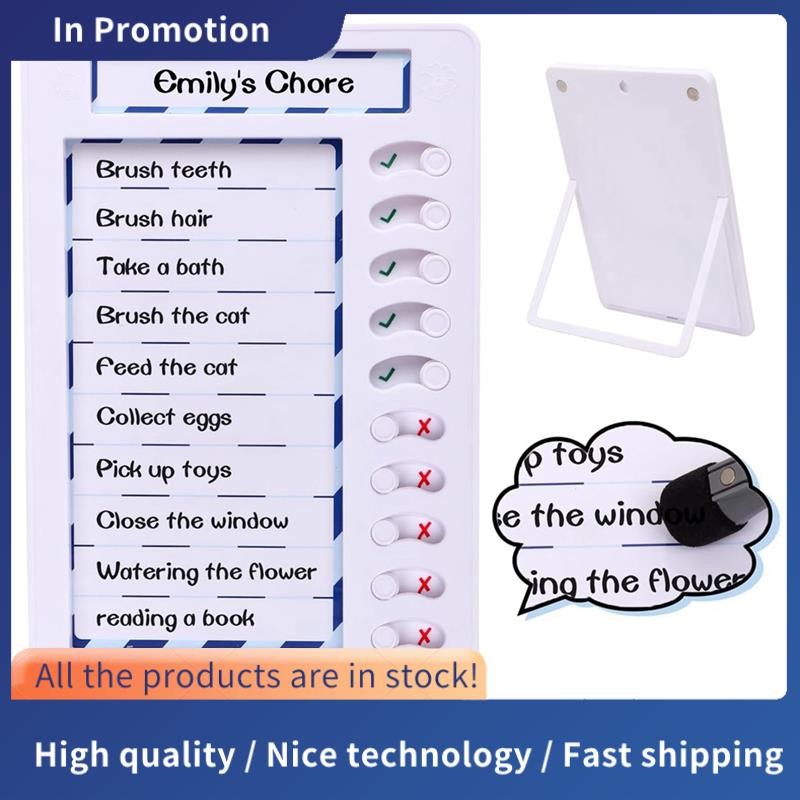 1Set Erasable Chore Chart for Kids,Reusable to Do List Board My Chores ...