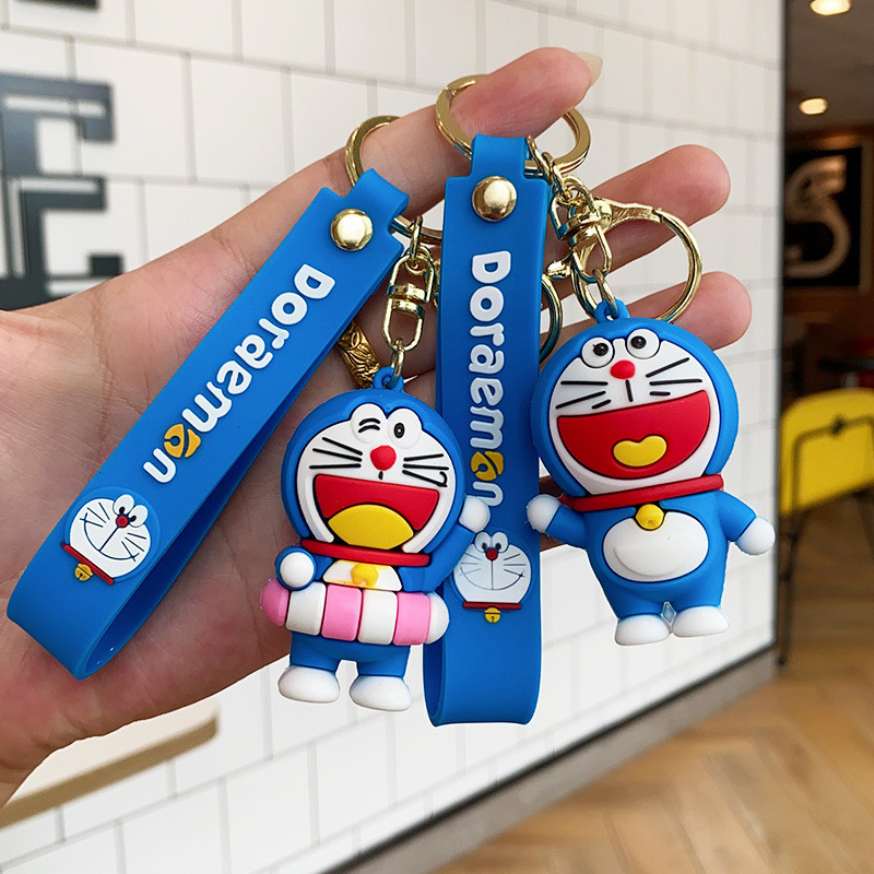 Cartoon Cartoon Doraemon Keychain Blue Fat Man Mechanical Cat ...